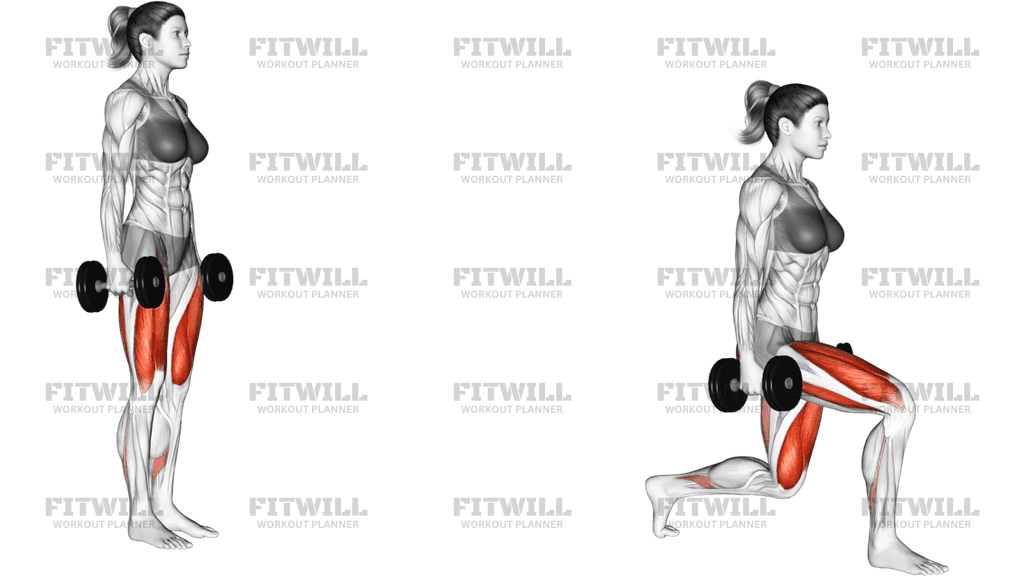 How to do Dumbbell Lunge: Techniques, Benefits, Tips & Tricks | Fitwill
