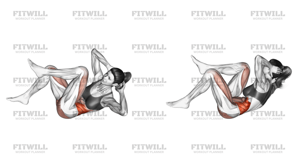 Air Twisting Crunch: Exercise Guide, Video, Techniques, Benefits, How ...