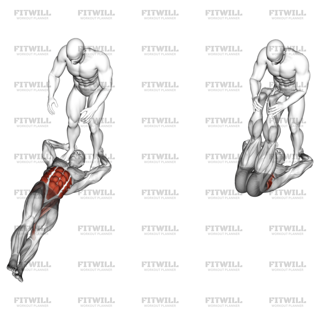 Assisted Lying Leg Raise With Lateral Throw Down: Exercise Guide ...