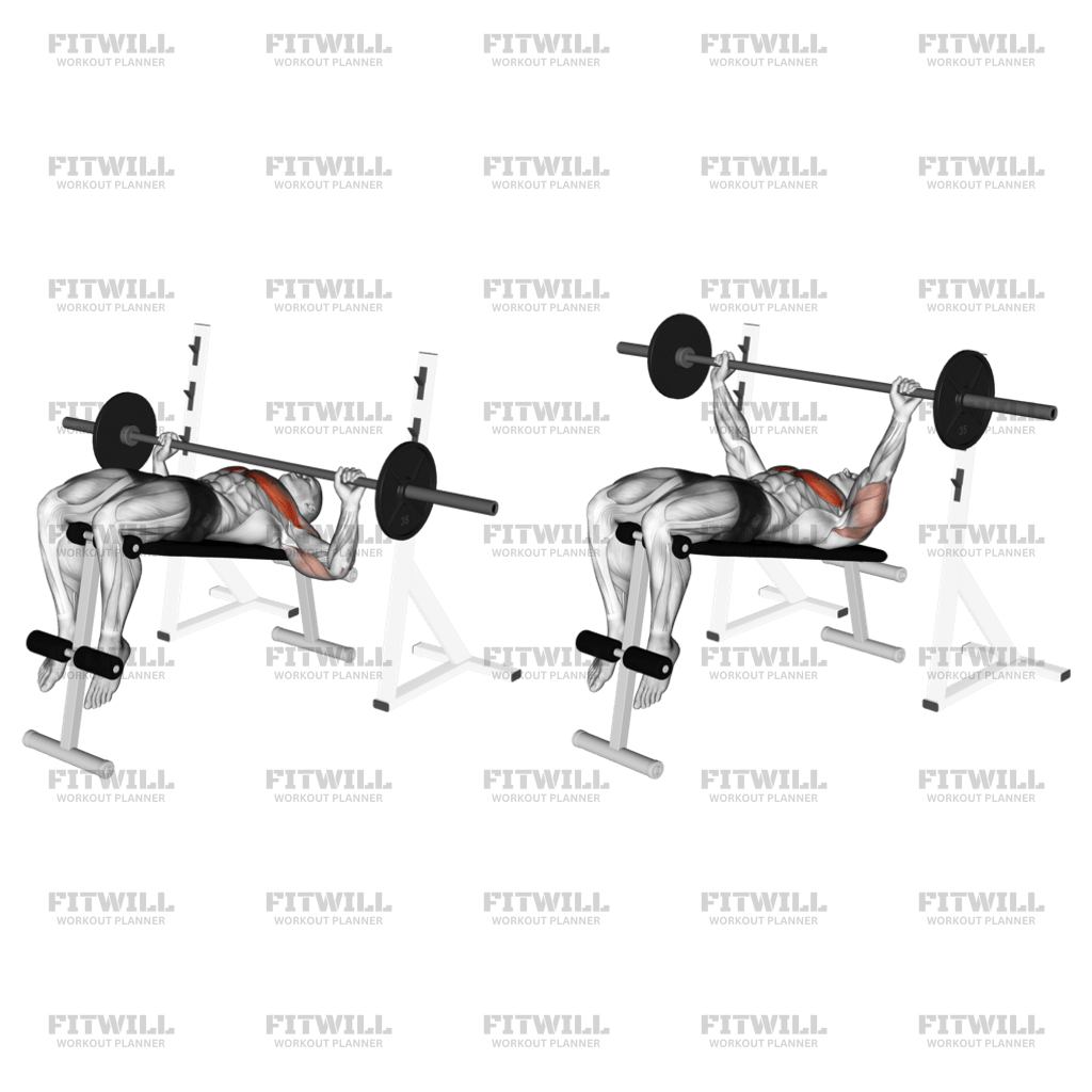 Halter Decline Brede-greep Bankdrukken: Oefeningengids, Technieken ...