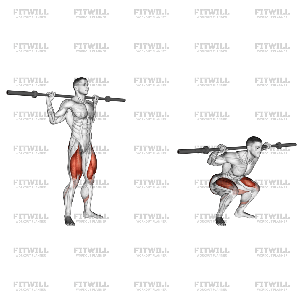 Barbell Full Squat: Exercise Guide, Video, Techniques, Benefits, How to ...