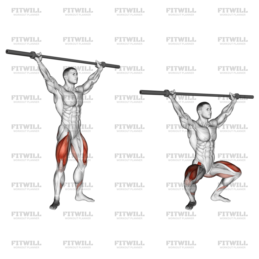 Barbell Overhead Squat: Exercise Guide, Video, Techniques, Benefits ...