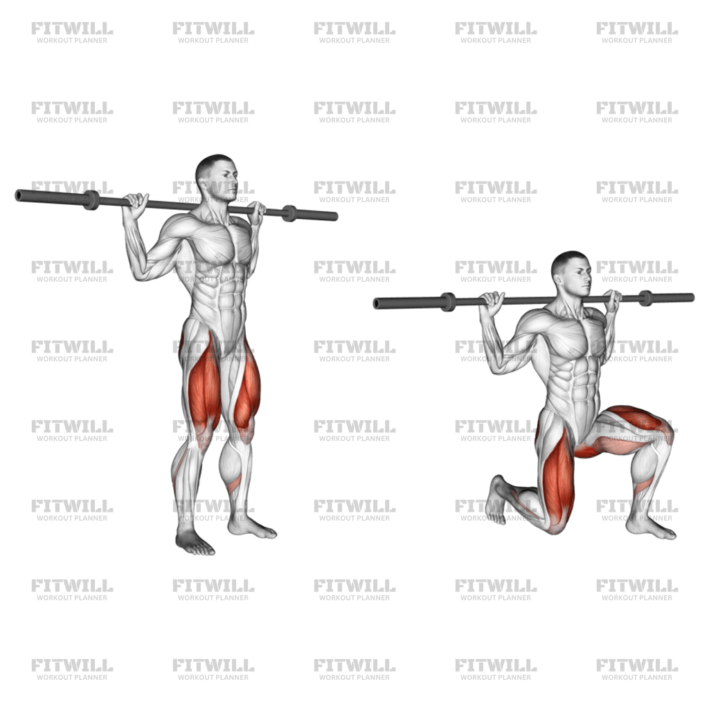 Barbell Rear Lunge: Exercise Guide, Video, Techniques, Benefits, How to ...