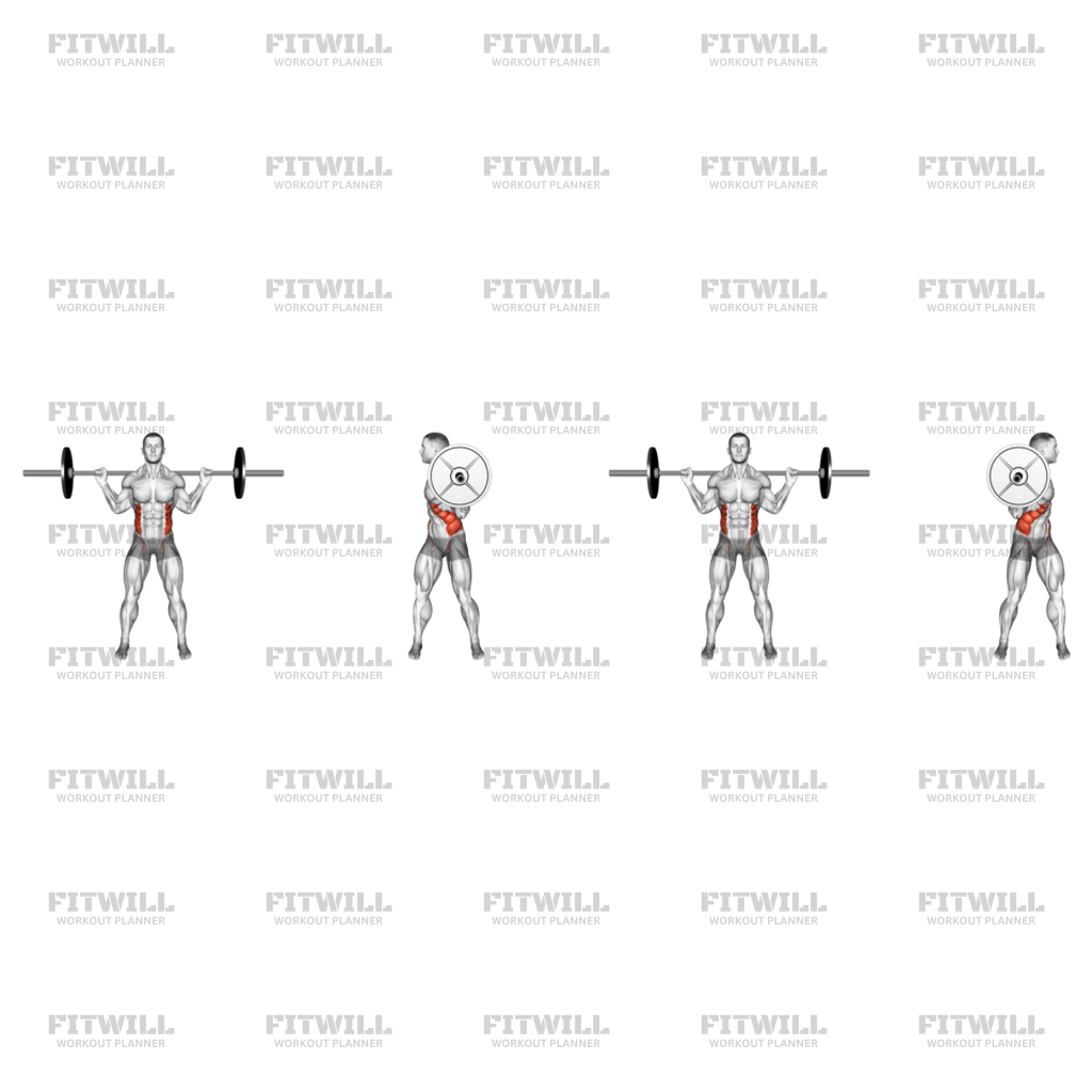 Barbell Standing Twist: Exercise Guide, Video, Techniques, Benefits ...