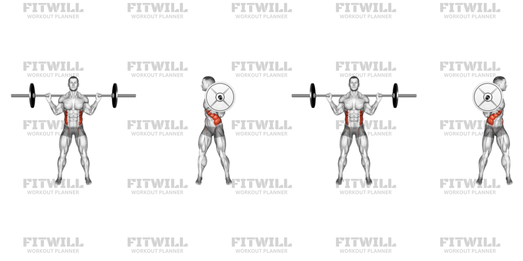 Barbell Standing Twist: Exercise Guide, Video, Techniques, Benefits ...