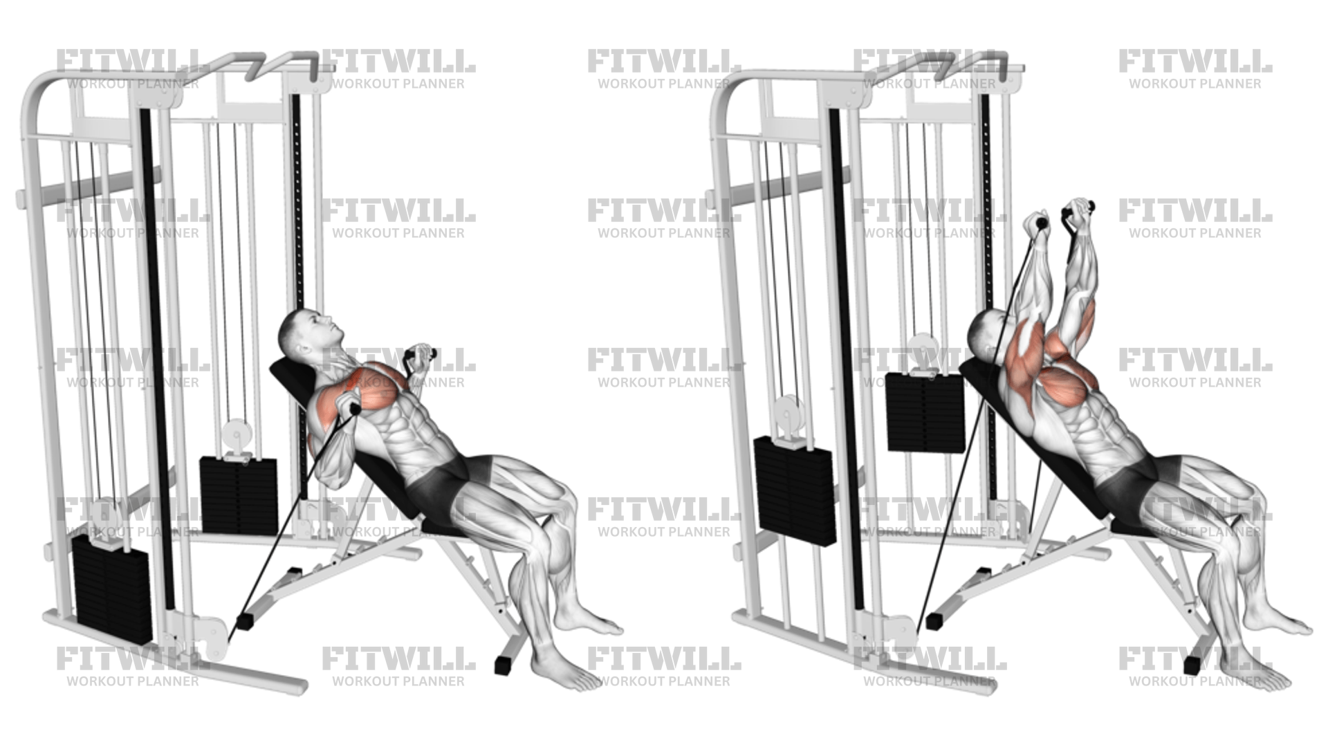 Cable Incline Bench Press: Exercise Guide, Video, Techniques, Benefits ...