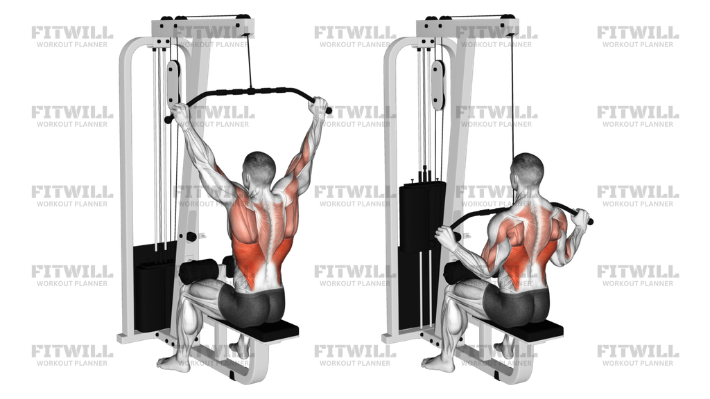 Wide Grip Cable Lat Pulldown: Exercise Guide, Video, Techniques ...