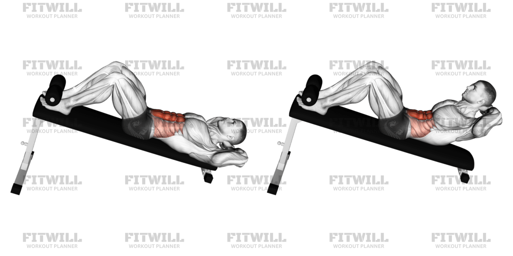 Decline Crunch: Exercise Guide, Video, Techniques, Benefits, How to ...