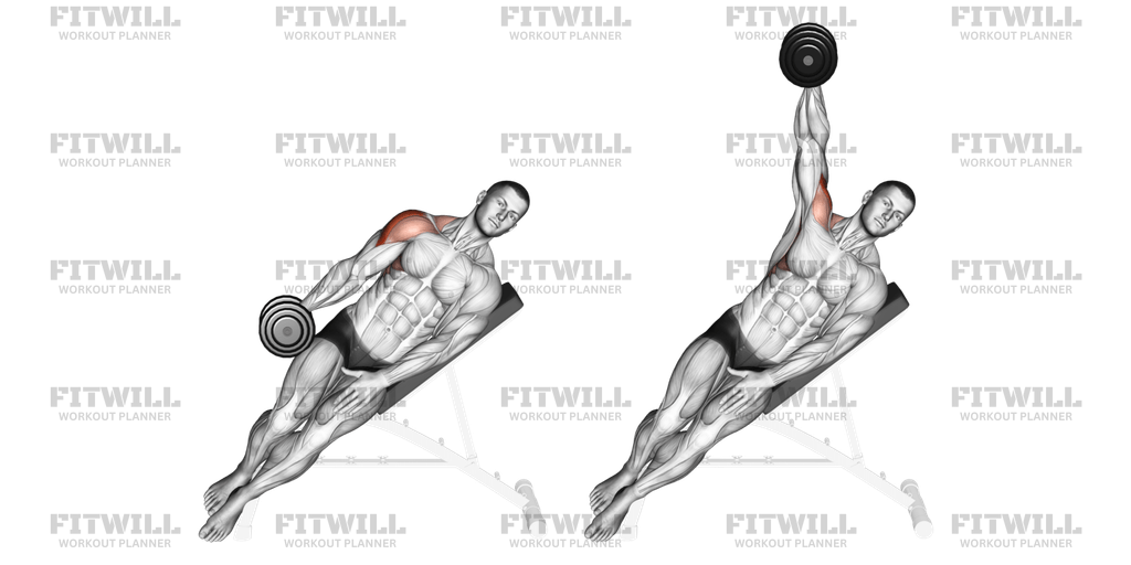 Dumbbell Incline One Arm Lateral Raise: Exercise Guide, Video ...