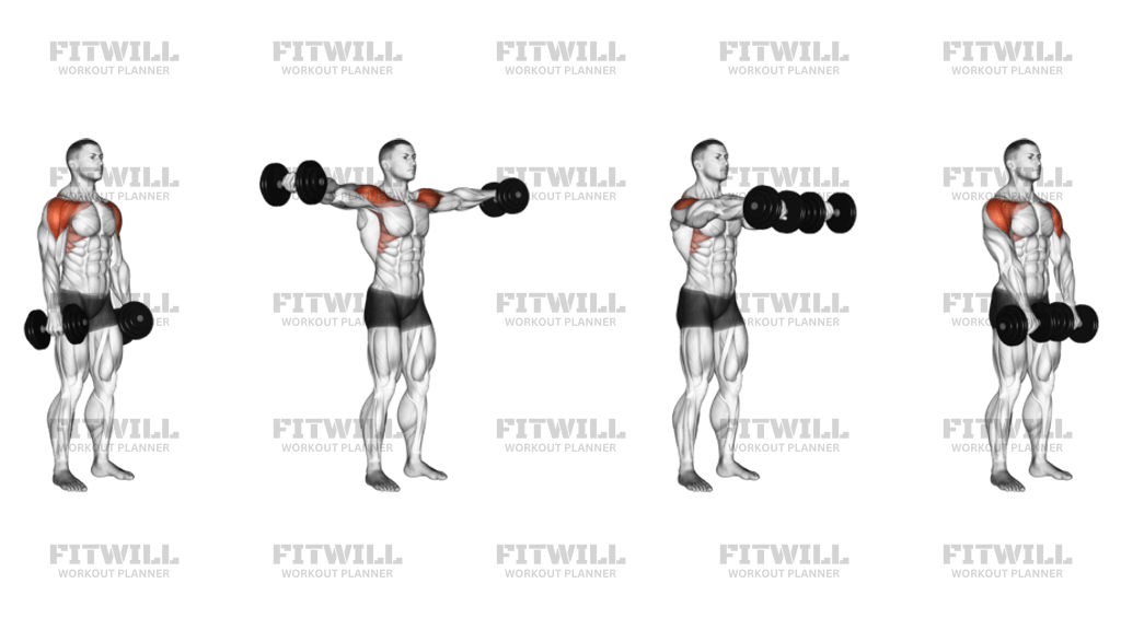 Dumbbell Lateral To Front Raise: Exercise Guide, Video, Techniques ...