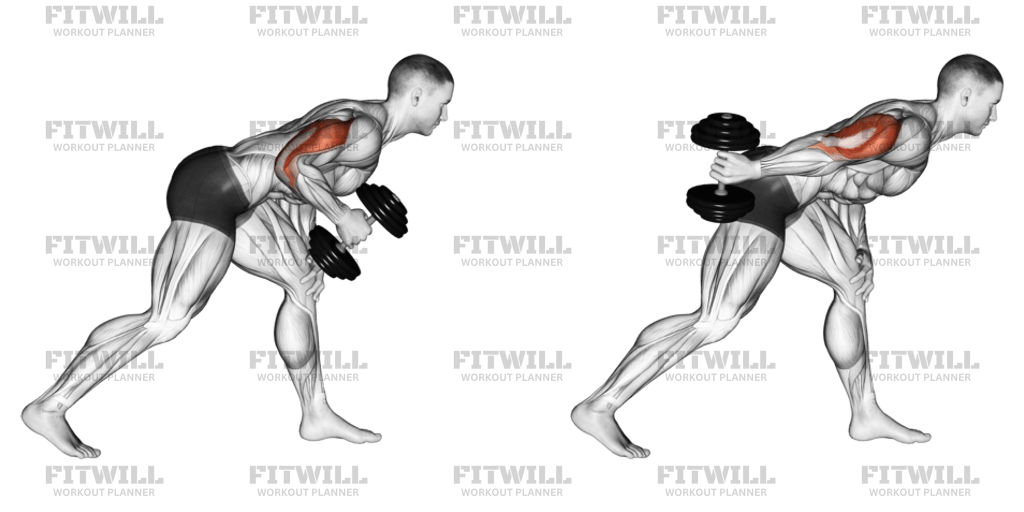 Dumbbell One-Arm Kickback: Exercise Guide, Video, Techniques, Benefits ...