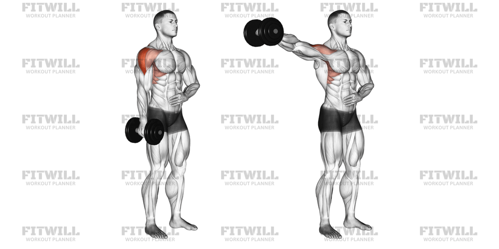 Dumbbell One Arm Lateral Raise: Exercise Guide, Video, Techniques ...