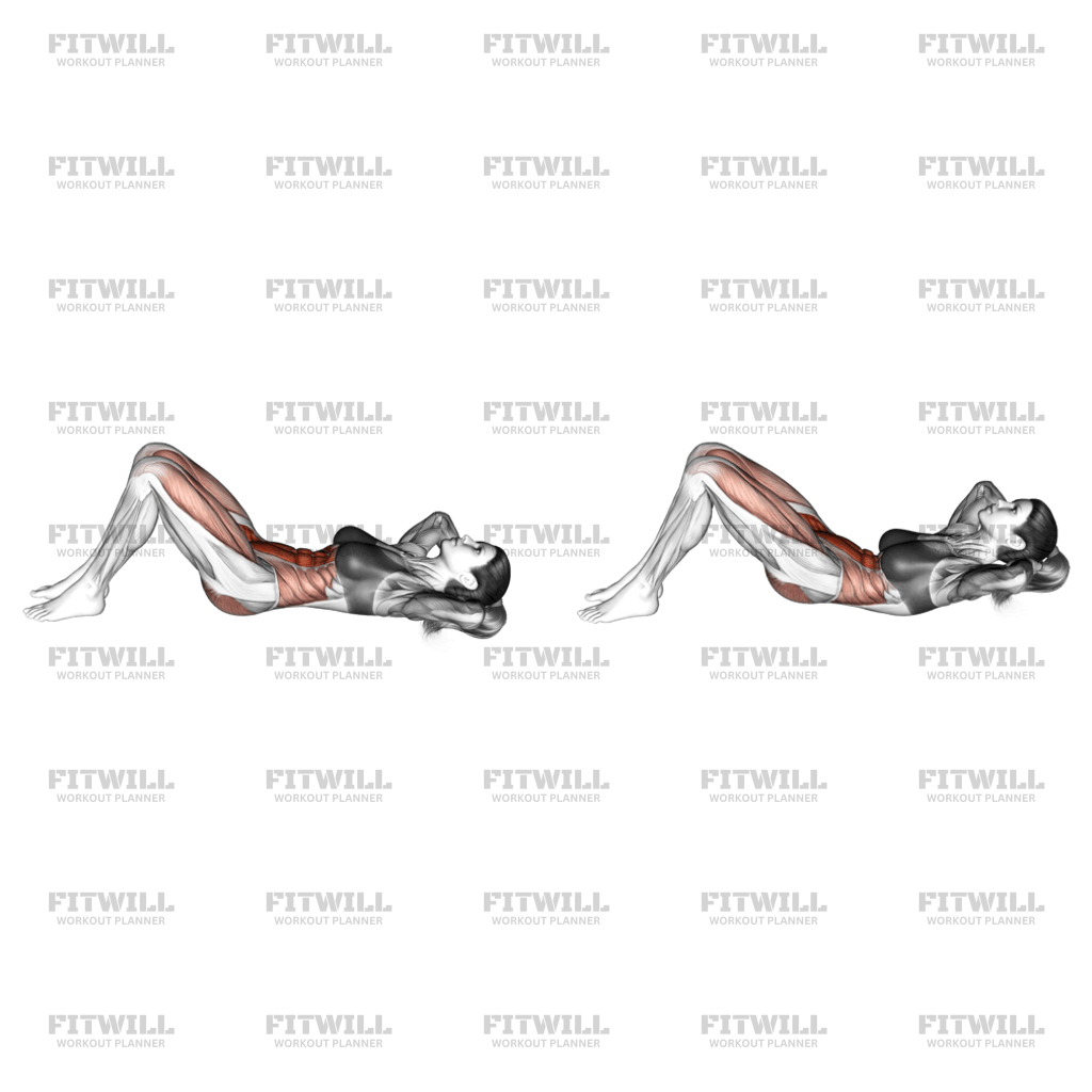 Hip Raise Crunch: Exercise Guide, Techniques, Benefits, How to, Muscles ...