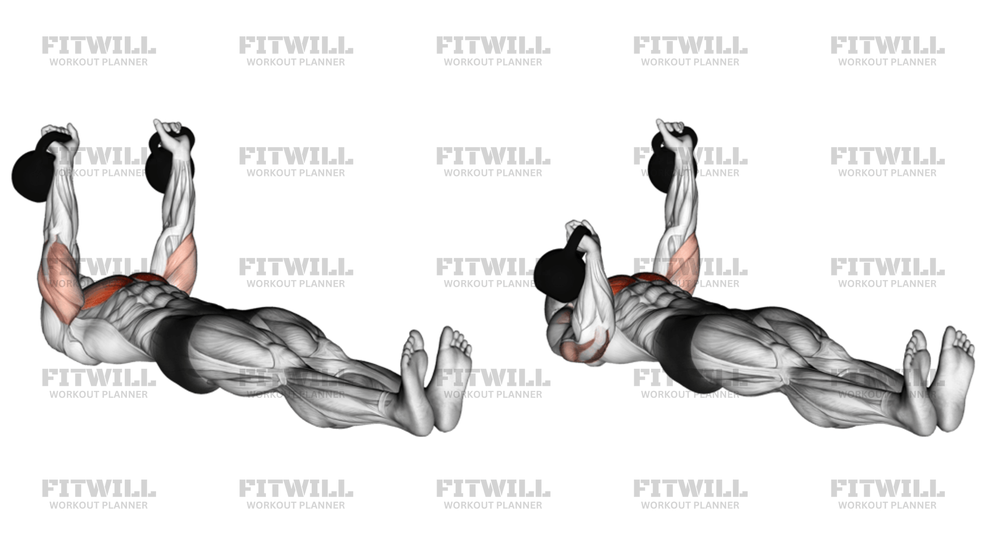 Kettlebell Alternating Press On Floor: Exercise Guide, Video ...