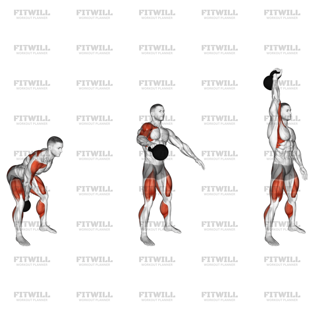 Kettlebell One Arm Snatch: Exercise Guide, Video, Techniques, Benefits, How to, Muscles Worked ...