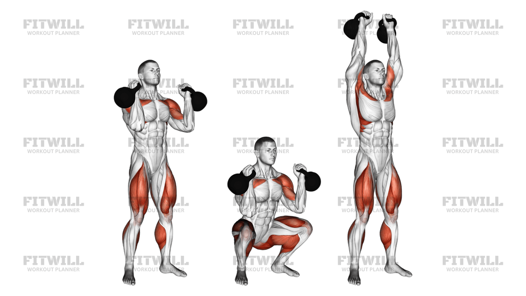 Kettlebell Thruster: Exercise Guide, Video, Techniques, Benefits, How ...