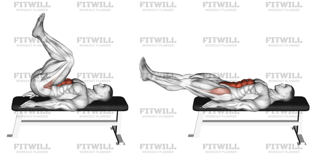 Leg Pull In Flat Bench: Exercise Guide, Techniques, Benefits, How to ...