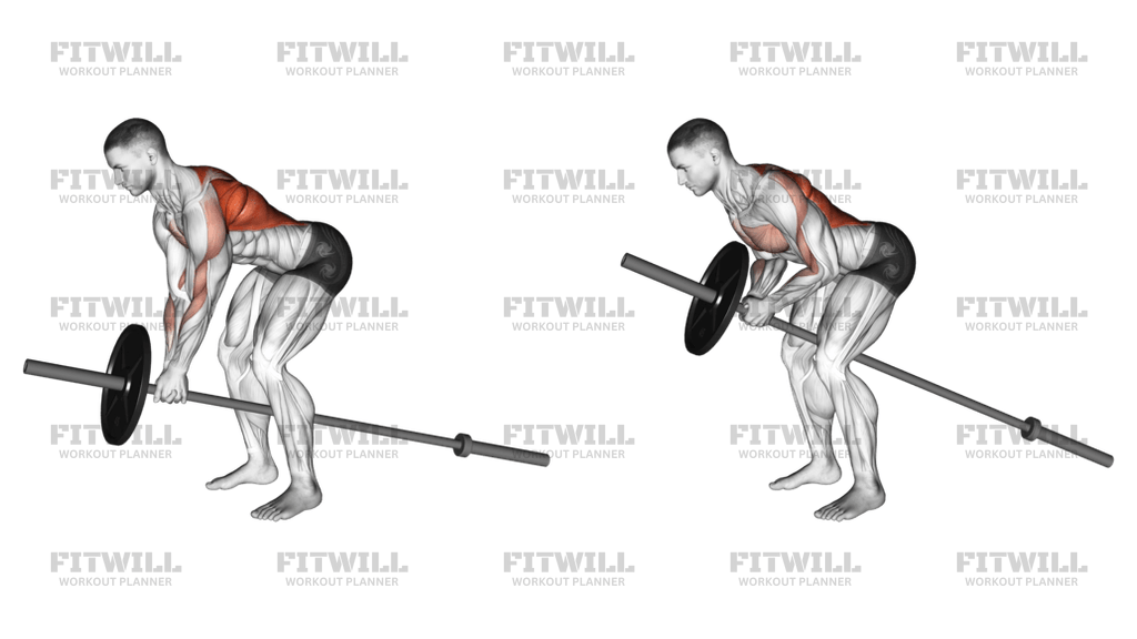 Landmine Lever Bent Over Row - Two Arms: Exercise Guide, Video ...