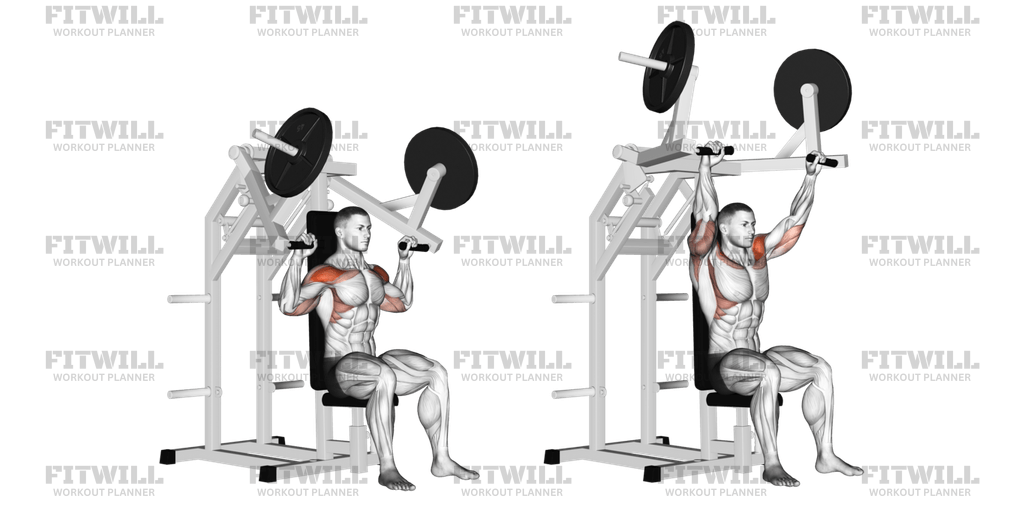 Lever Military Press (plate Loaded): Exercise Guide, Video, Techniques ...