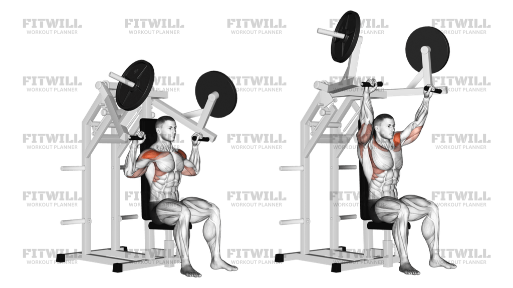Lever Military Press Plate Loaded: Exercise Guide, Video, Techniques ...