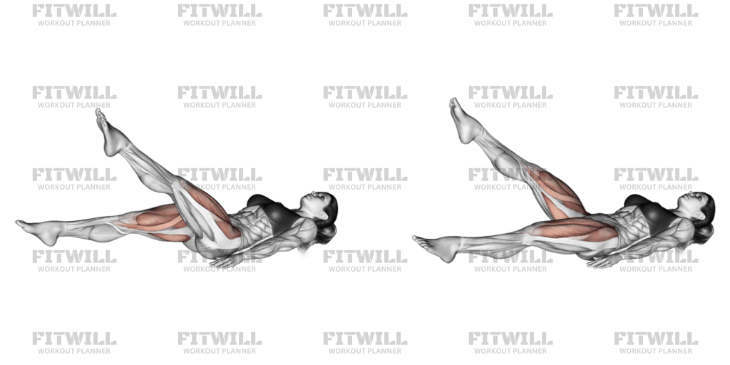 Lying Scissor Kick: Exercise Guide, Video, Techniques, Benefits, How to ...