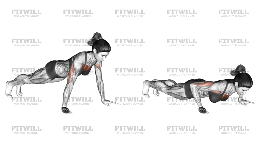 Push-Up: Exercise Guide, Video, Techniques, Benefits, How to, Muscles ...