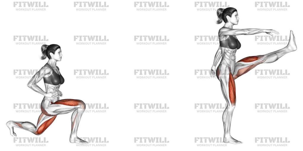 Reverse Lunge Leg Kick: Exercise Guide, Video, Techniques, Benefits ...