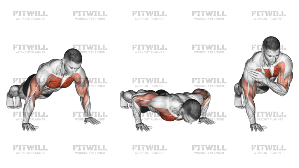 Shoulder Tap Push-up: Exercise Guide, Video, Techniques, Benefits, How ...