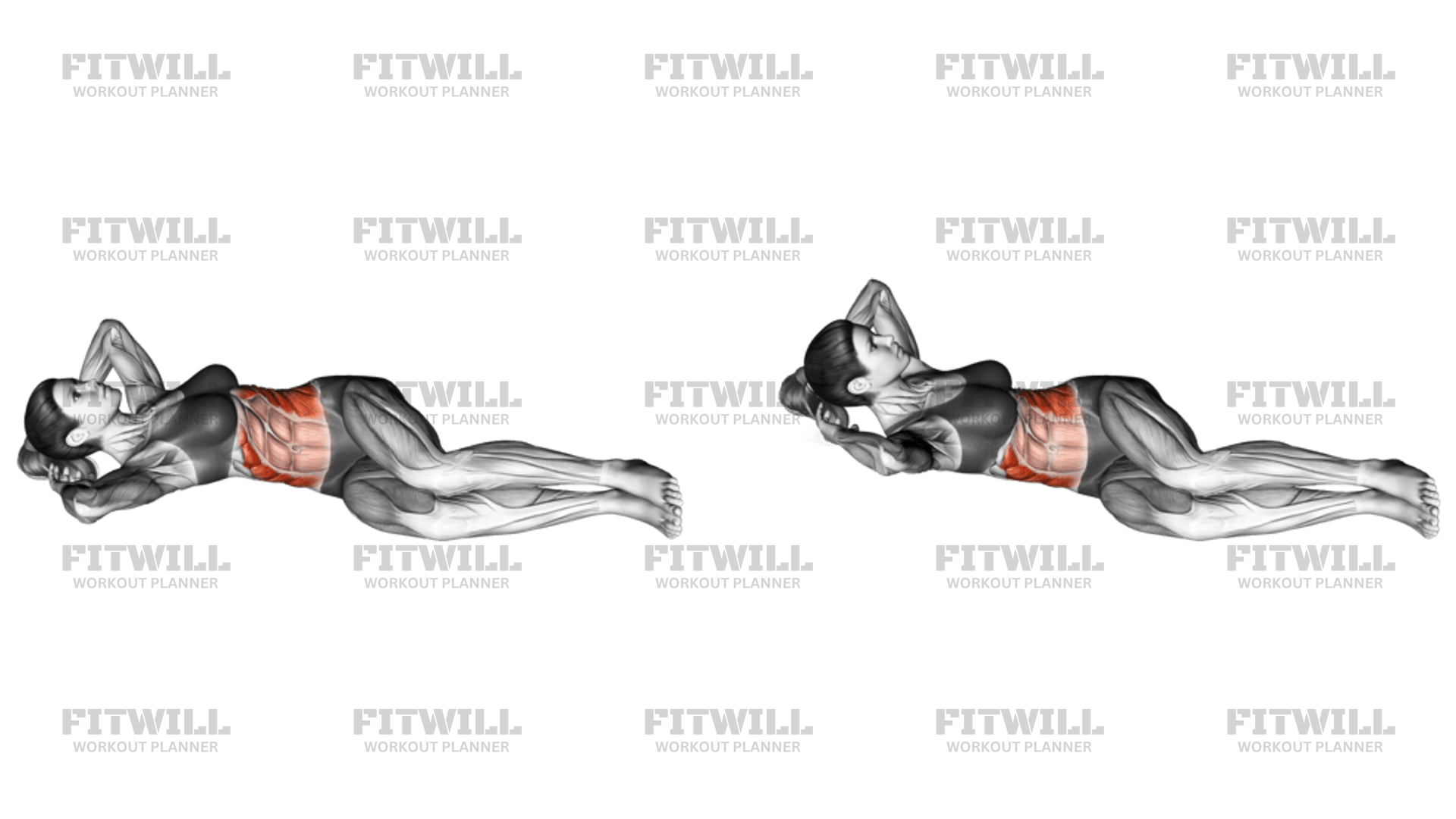 Crunch Lateral (versión 2): Guía de Ejercicios, Video, Técnicas ...