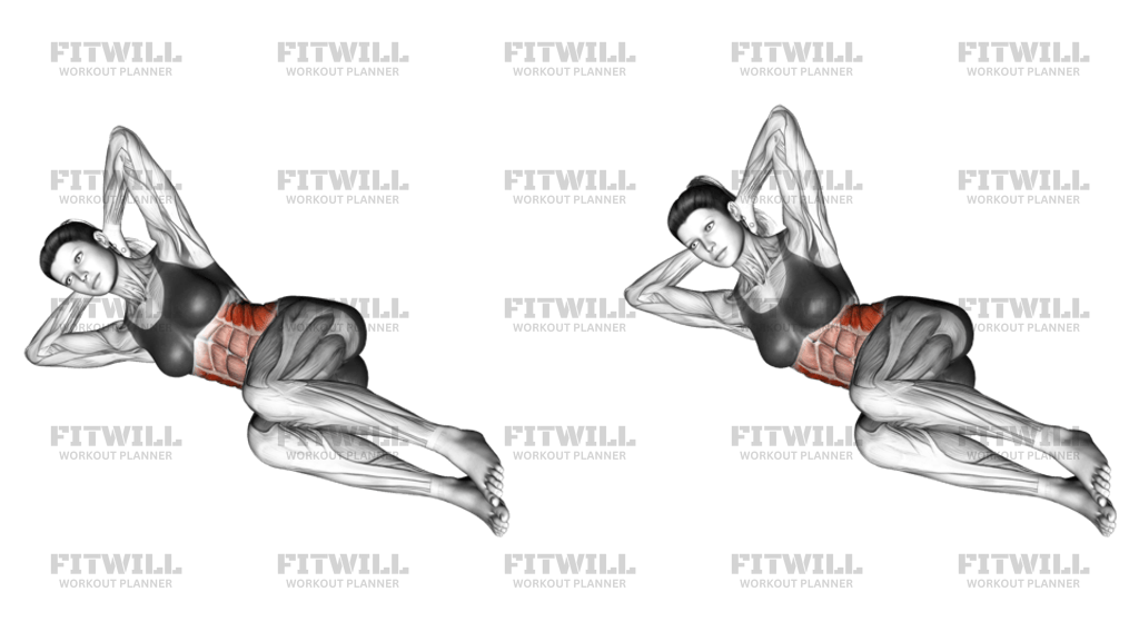 Crunch Lateral: Guía de Ejercicios, Video, Técnicas, Beneficios, Cómo Realizarlo, Músculos ...