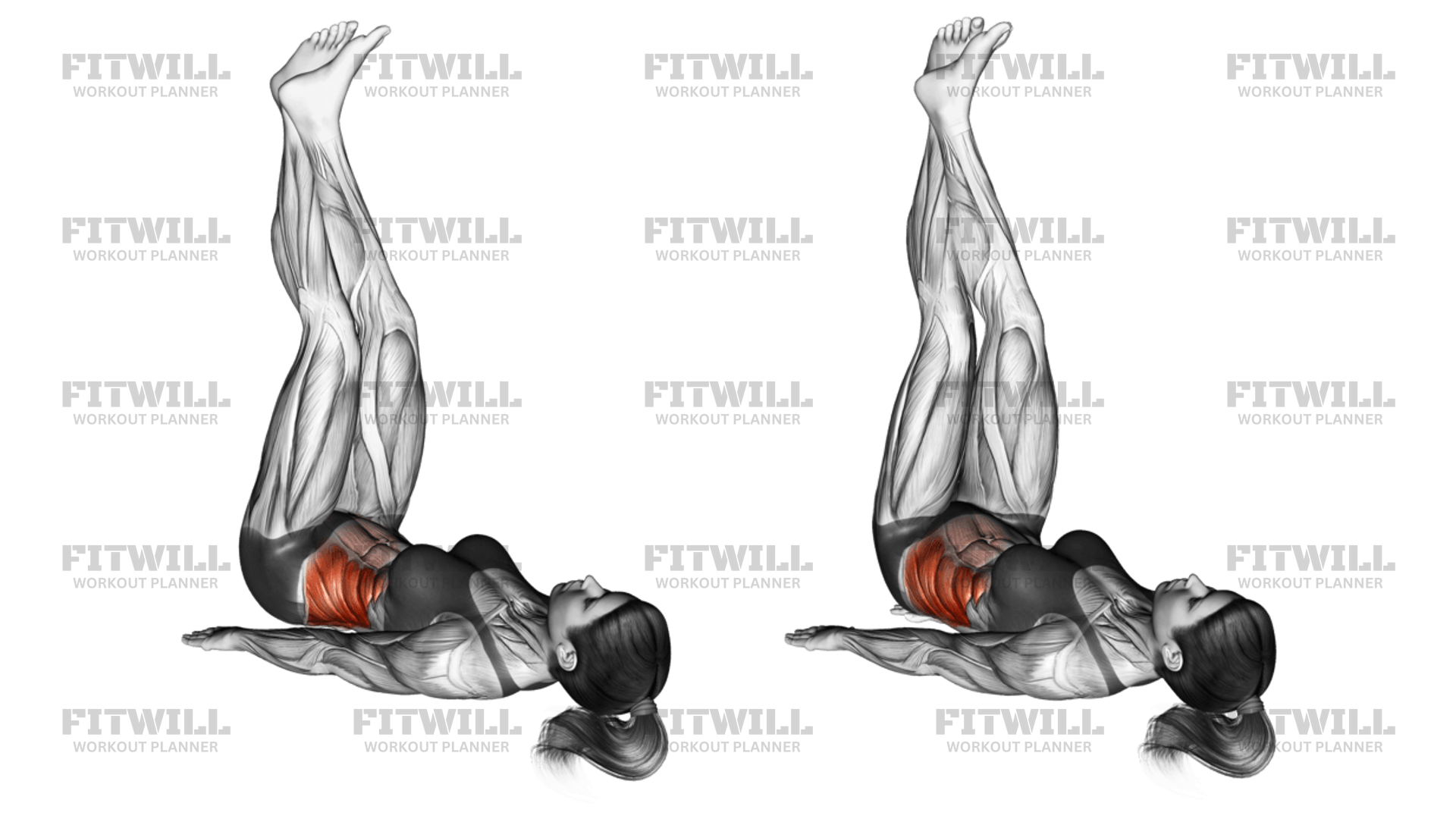 Sideways Lifts Vertical Turn (straight Legs): Exercise Guide, Video ...