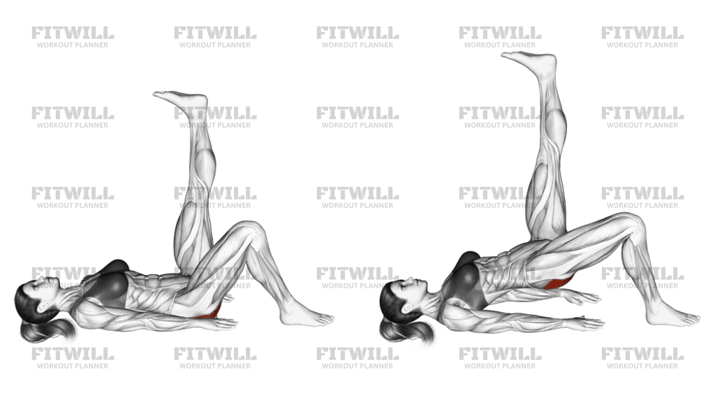 Single Leg Hip Bridge (straight Leg): Exercise Guide, Techniques ...