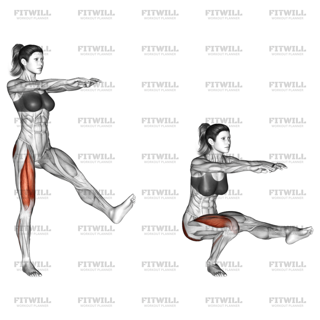 Single Leg Squat (pistol): Exercise Guide, Video, Techniques, Benefits ...