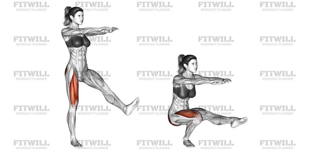 Single Leg Squat (pistol): Exercise Guide, Video, Techniques, Benefits ...