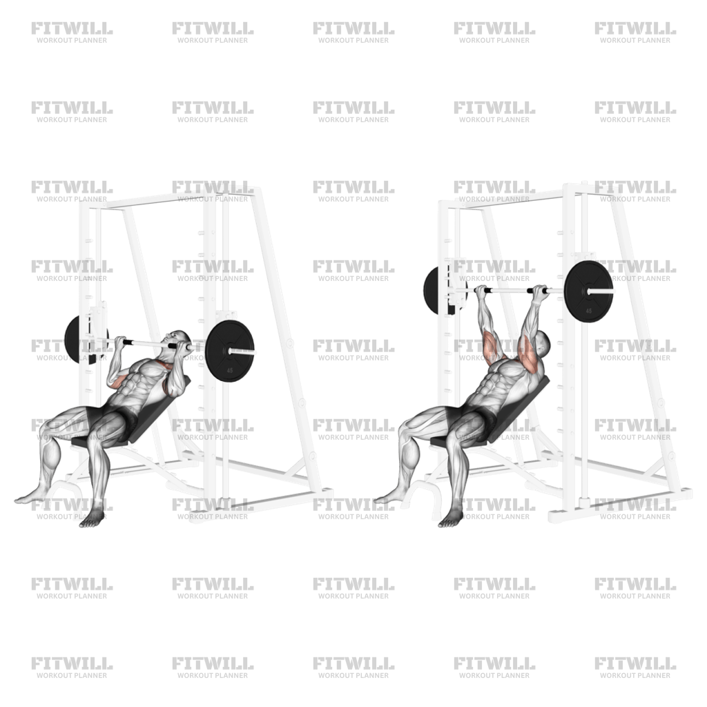 Smith Incline Reverse-grip Press: Exercise Guide, Techniques, Benefits ...