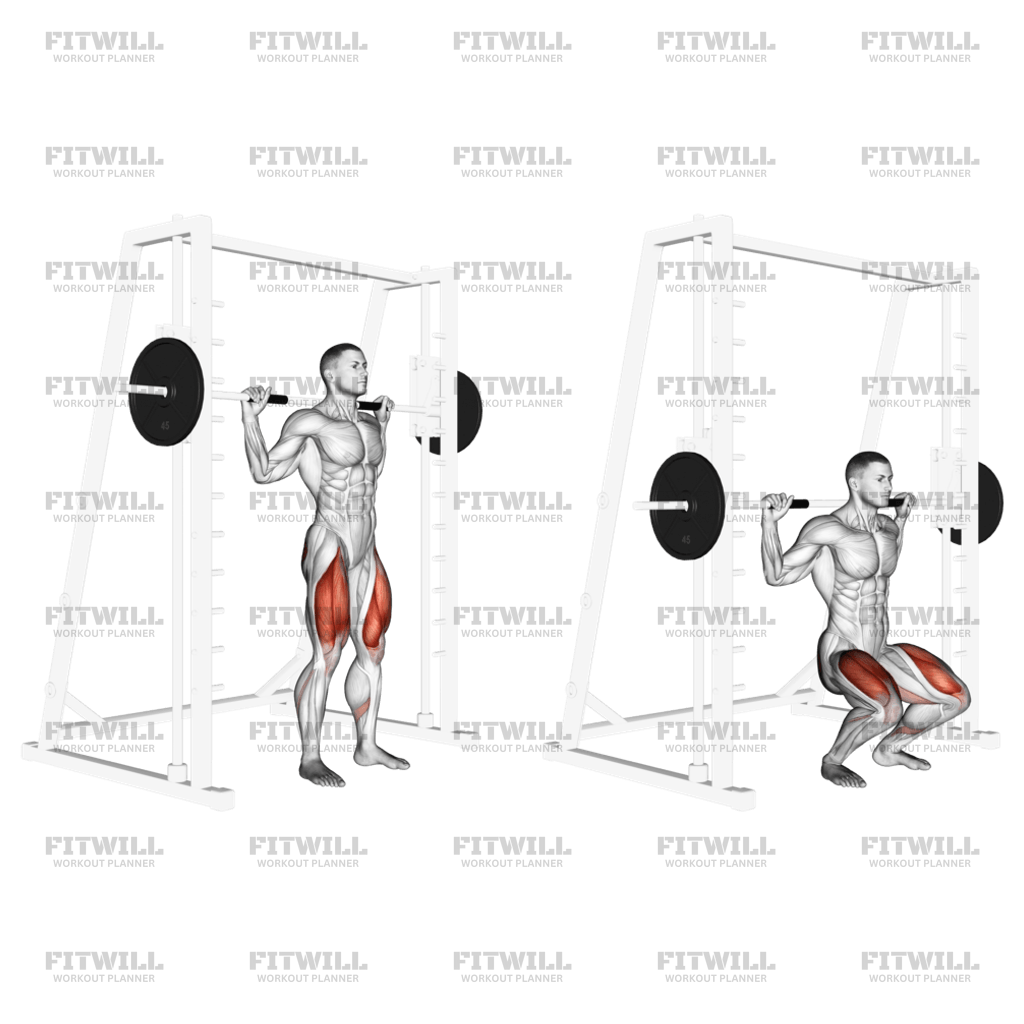 Smith Squat: Exercise Guide, Video, Techniques, Benefits, How to ...