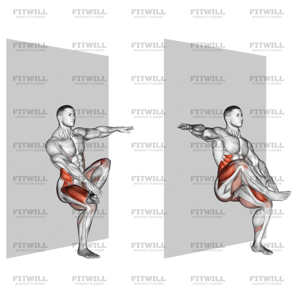 Toe Touch Sit (wall): Exercise Guide, Techniques, Benefits, How to ...