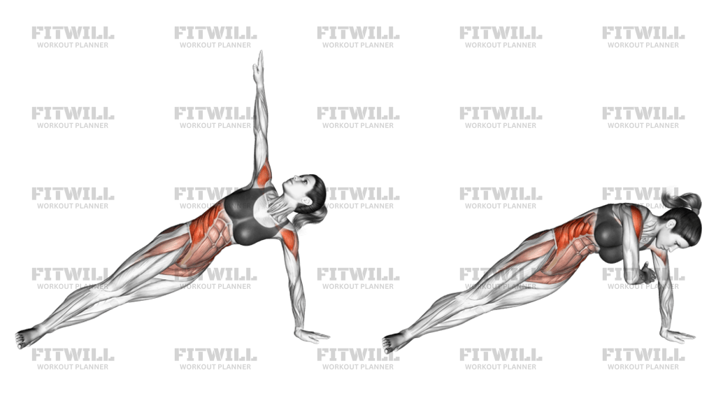 Twist Side Bridge: Exercise Guide, Techniques, Benefits, How to ...
