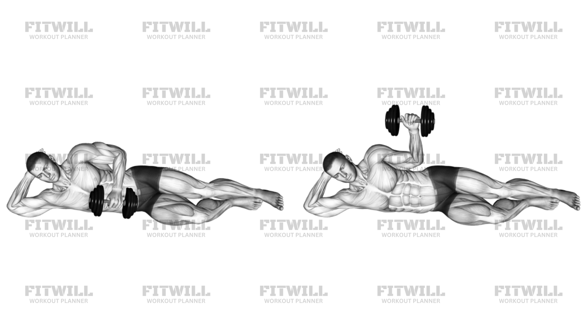 Dumbbell Lying External Shoulder Rotation: Exercise Guide, Techniques ...
