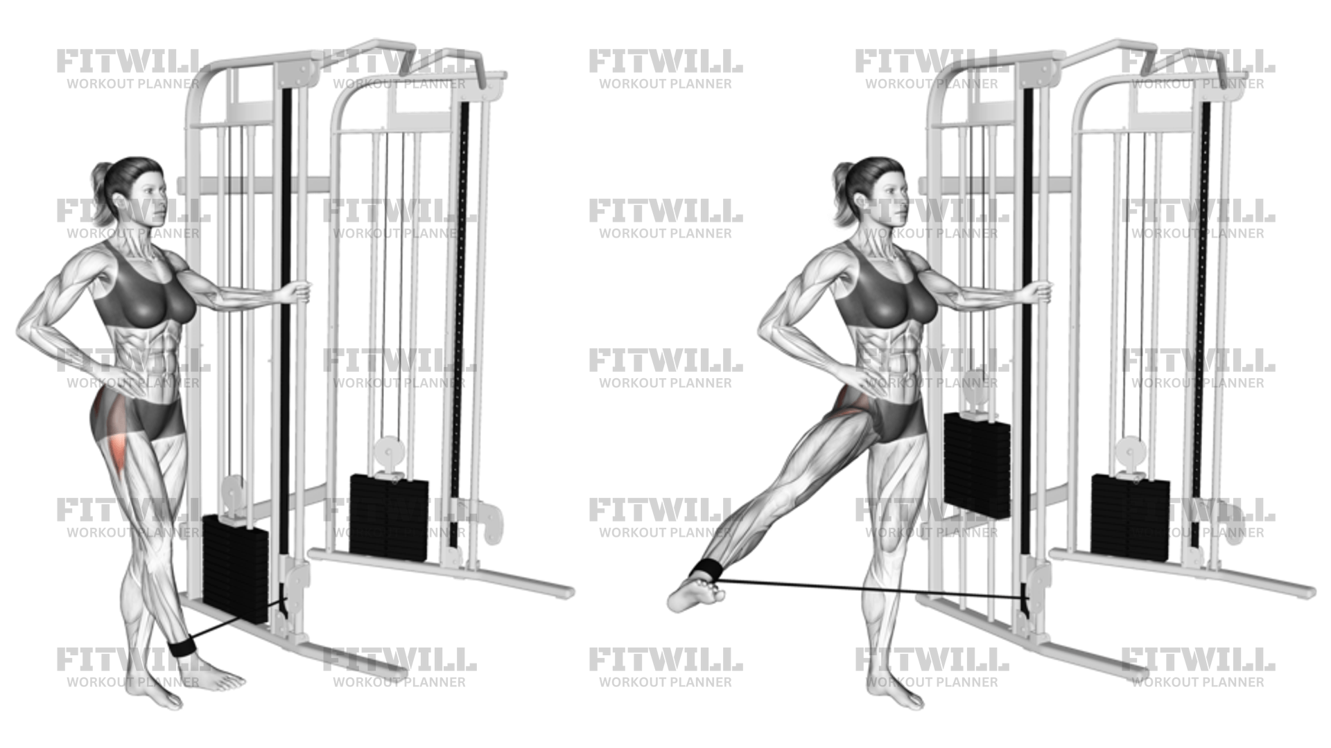 Cable Hip Abduction (version 2): Exercise Guide, Video, Techniques ...