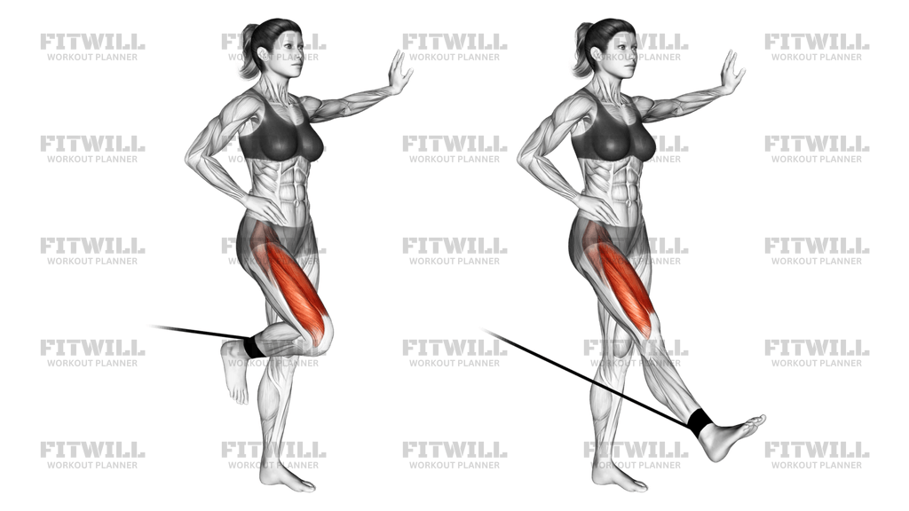 Band Standing Leg Extension: Exercise Guide, Techniques, Benefits, How ...