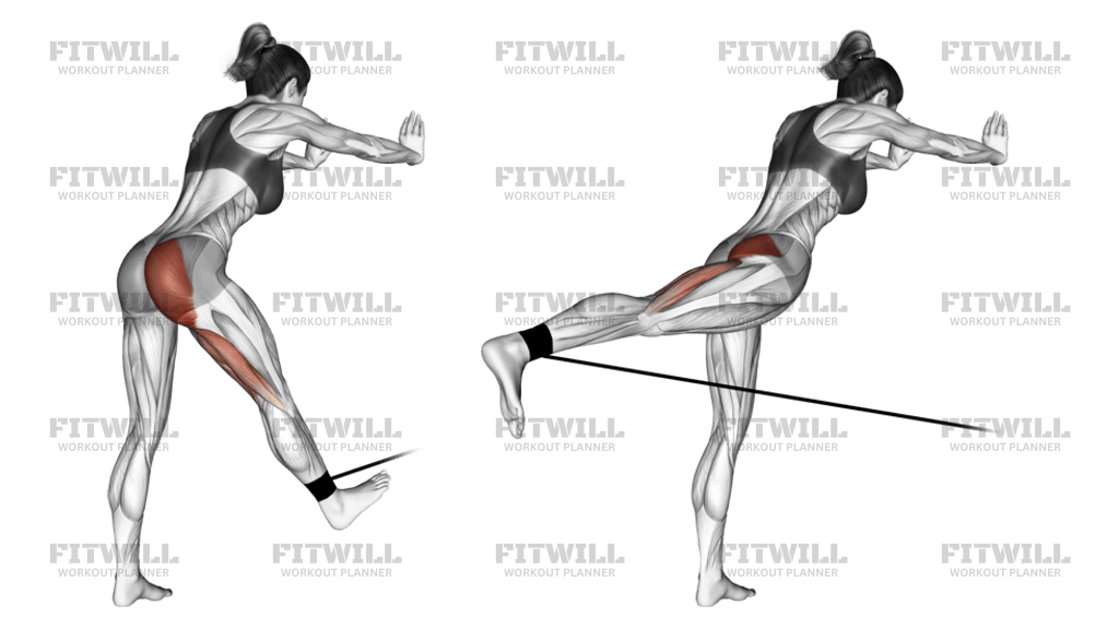 Band Bent-over Hip Extension: Exercise Guide, Video, Techniques ...