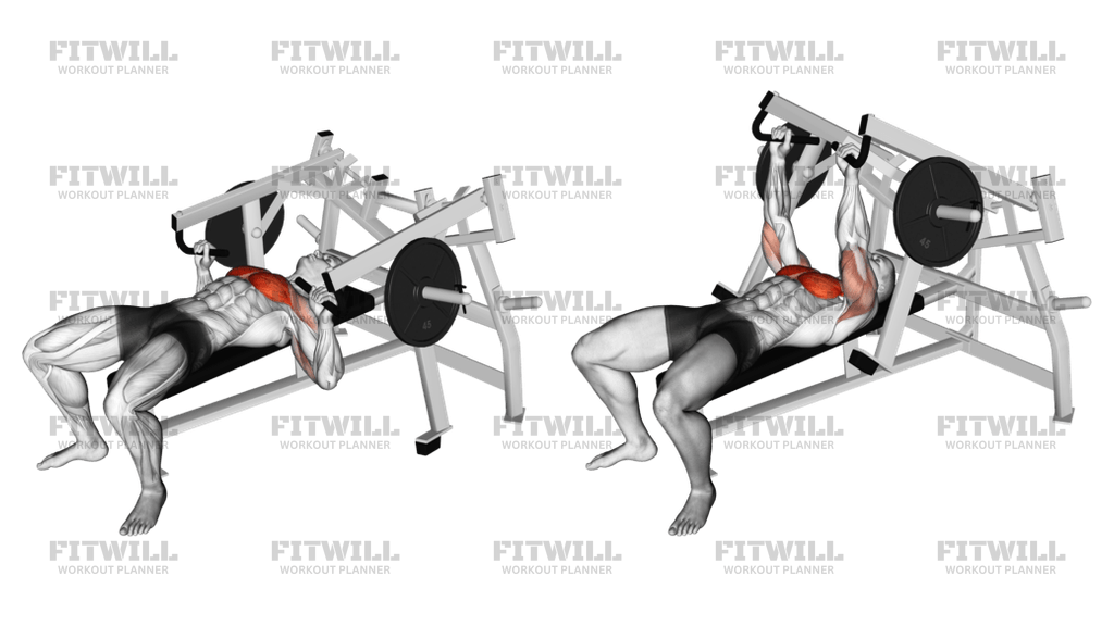 Lever Lying Chest Press (plate Loaded): Exercise Guide, Video ...