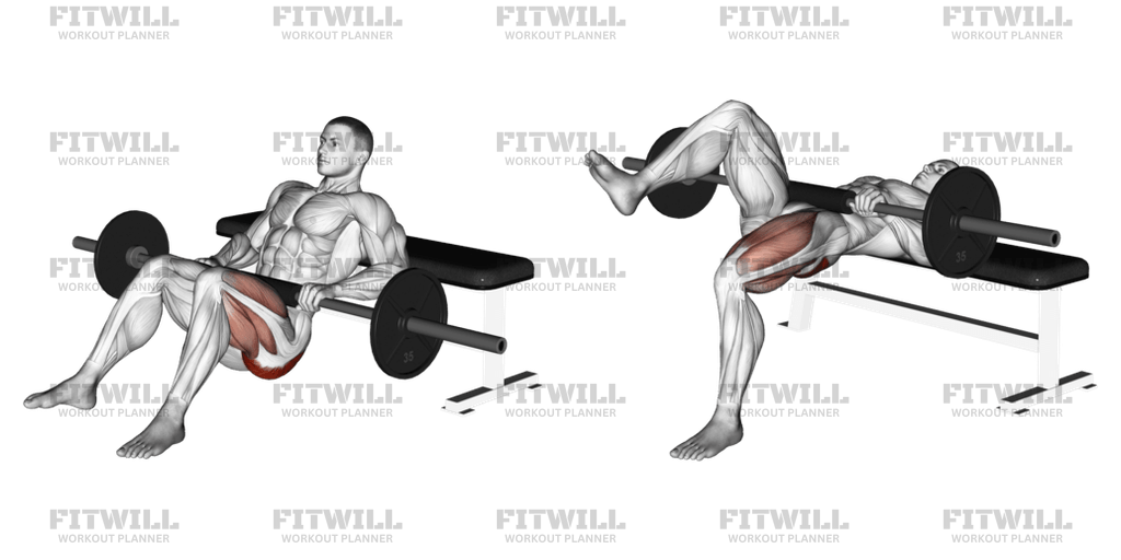 Hip Thrust Con Barra A Una Pierna: Guía de Ejercicios, Video, Técnicas ...