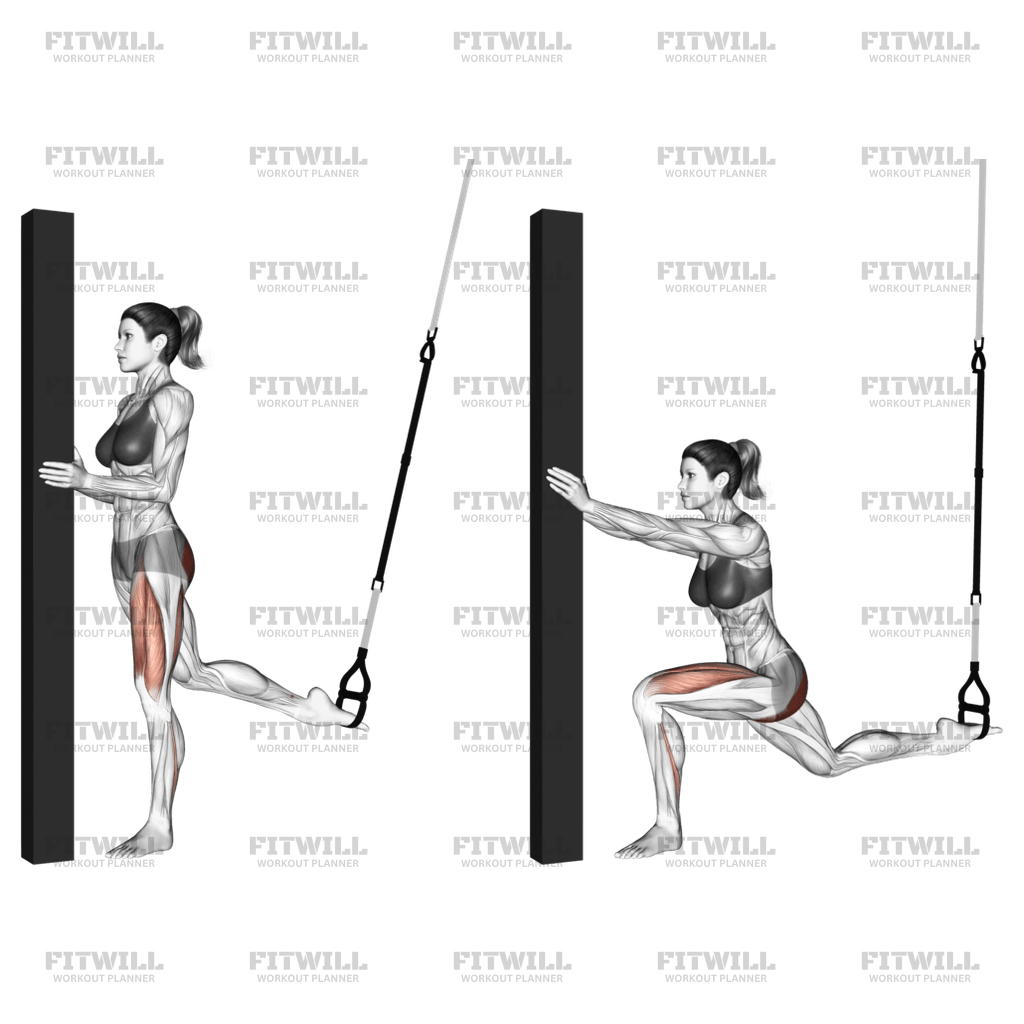 Suspension Single Leg Split Squat (self Assisted): Exercise Guide ...