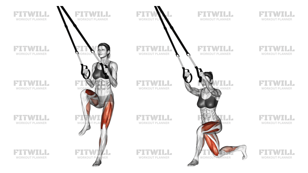 Suspension Lunge Back Crossover: Exercise Guide, Video, Techniques ...