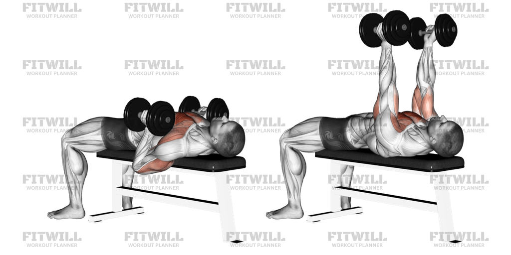 Dumbbell Lying Hammer Press: Exercise Guide, Video, Techniques ...