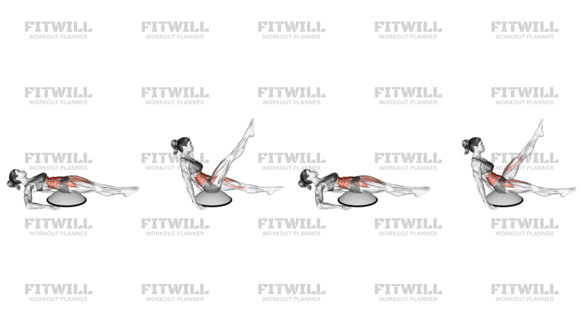 Alternate Straight Leg Raise (on Bosu Ball): Exercise Guide, Video ...