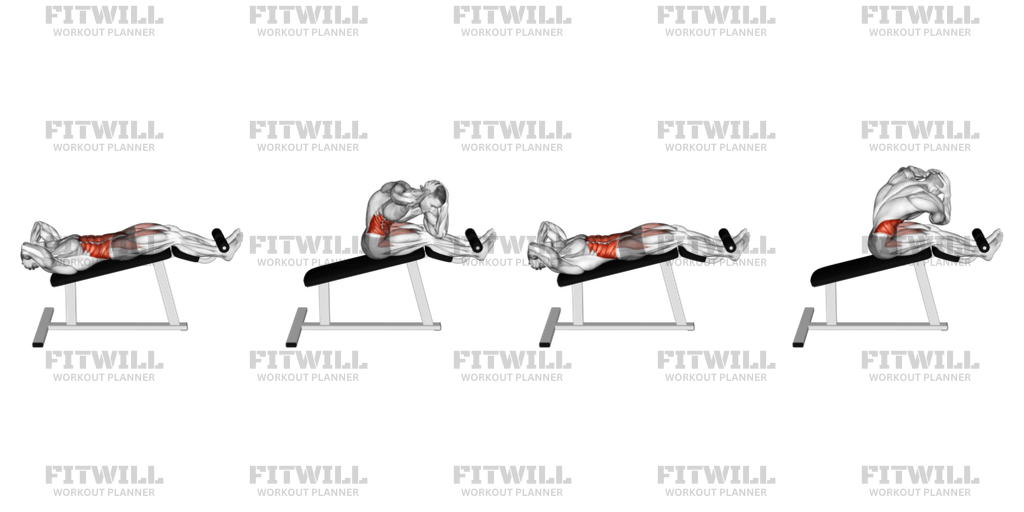 Incline Twisting Sit-Up Version 2: Exercise Guide, Video, Techniques ...