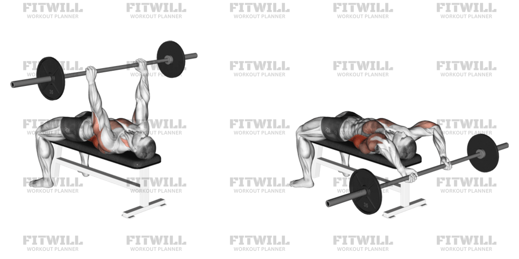 Barbell Bent Arm Pullover: Exercise Guide, Techniques, Benefits, How to ...